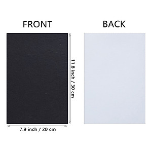 Jtnohx Self Adhesive Felt Sheets, 11 Pieces Stiff Sticky Felt, 8"x12" Felt Sheets with Adhesive Backing for Crafts, Felt Drawer Liner for Jewelry Box Drawer DIY (Black)