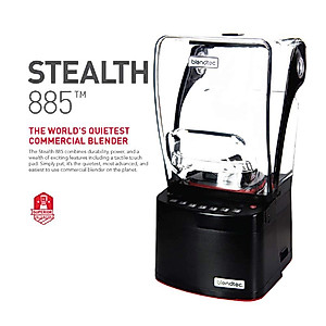 Blendtec Commercial Stealth 885 Blender with Brushless Motor + (2) 90oz WildSide Jars