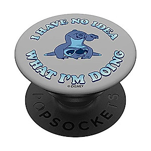 Disney Lilo & Stitch No Idea Stitch PopSockets PopGrip: Swappable Grip for Phones & Tablets