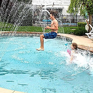 Circular Sprinkler Swimming Spa Pool Water Spay Kit Accessories Pool Water- Fountain- Patio Lawn & Garden Garden Hose Non Expandable (Multicolor, One Size)