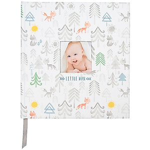 C.R. Gibson Little Man Perfect-Bound Memory Book for Newborn and Baby Boys, 9.5" x 10", 1 Count (Pack of 1)