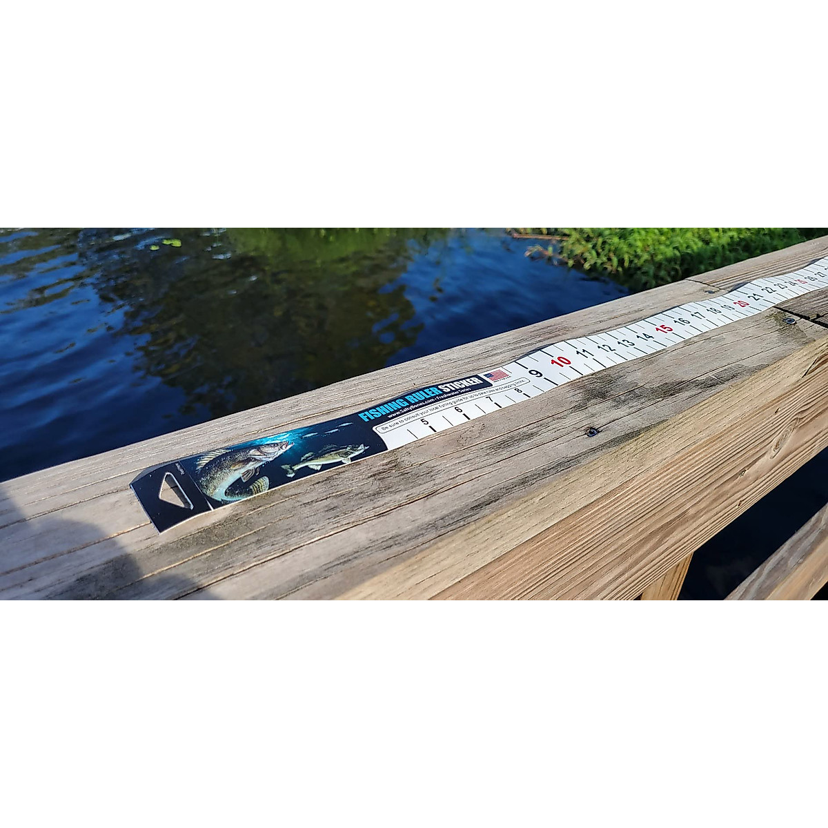 Salty Bones 36" Fishing Ruler Sticker - Walleye Edition - Made in The USA
