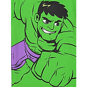 Marvel Avengers Super Hero Adventures Spider-Man Hulk Iron Man Toddler Boys 4 Pack Graphic T-Shirts 4T