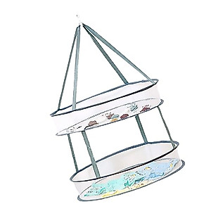 Zerodeko 2pcs Foldable Laundry Rack Dish Drying Rack Large Collapsible Drying Rack for Clothes Sweater Hanging Dryer Clothes Dryer net Foldable Clothes Drying Rack mesh Basket Dryer