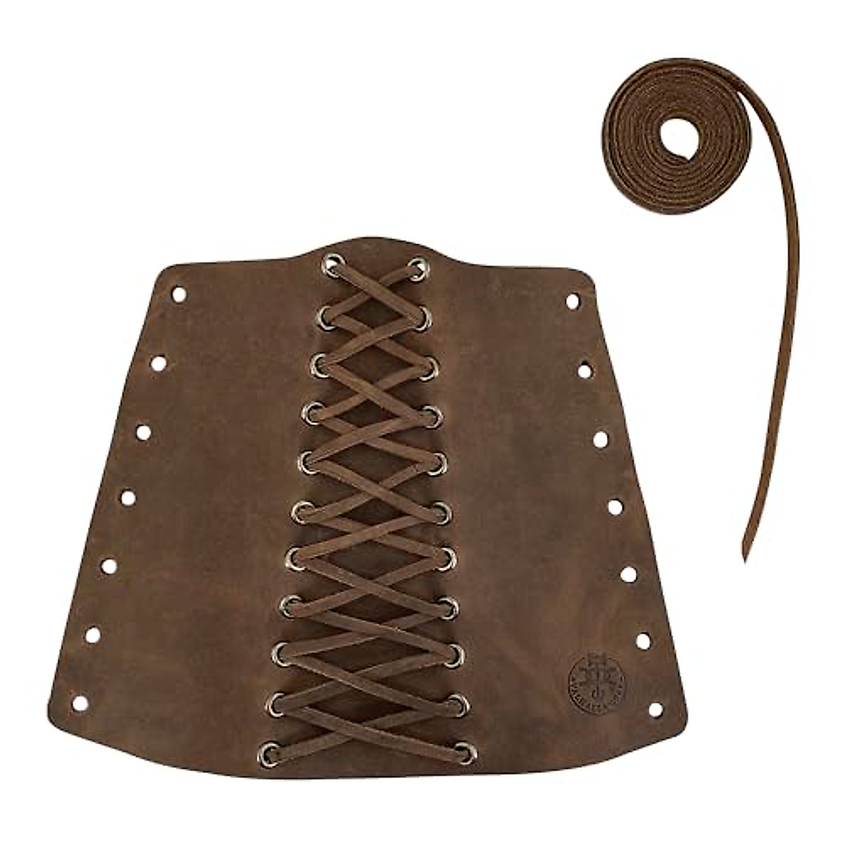 Valhalla Gear, Set of 2 Bracers for Archers, Hand Protector for Bow Shooting Practice, Outdoor Sports Armband, Wrist Guard, Full Grain Leather, Handmade, Bourbon Brown