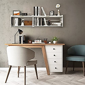 SweeTinytwo Wall Cabinet, Medicine Cabinet, Kitchen Wall Cabinet, Bathroom Wall Cabinet, Wall Floating Nightstand, Metal Cabinet with Large Capacity, Matches Variety of Decors (53 * 27 * 35cm,Black)