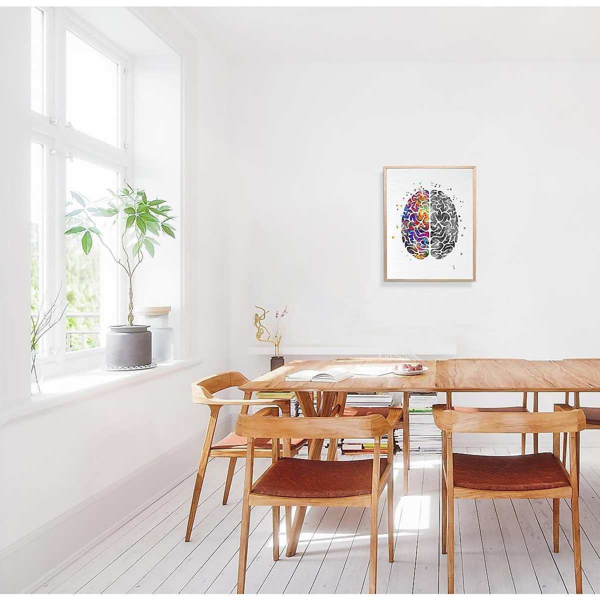 Dignovel Studios 11X14 Unframed Brain Creativity Inspiration Watercolor Art Print Poster Housewarming Wall Giclee Office Home Decor DN526