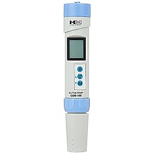 HM Digital COM-100 HMDCOM100 Waterproof EC/TDS And Amp Temperature Combo Meter, 2.1&quot x 2.9&quot x 8.9&quot, White/Purple