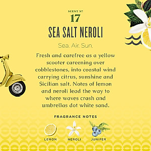 Caldrea Dish Soap, Biodegradable Dishwashing Liquid made with Soap Bark and Aloe Vera, Sea Salt Neroli, 16 oz , 3 Pack