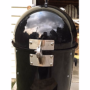 Stainless Lid Hinge Kit compatible with Weber Smokey Mountain Grill 18.5 22.5 quick release