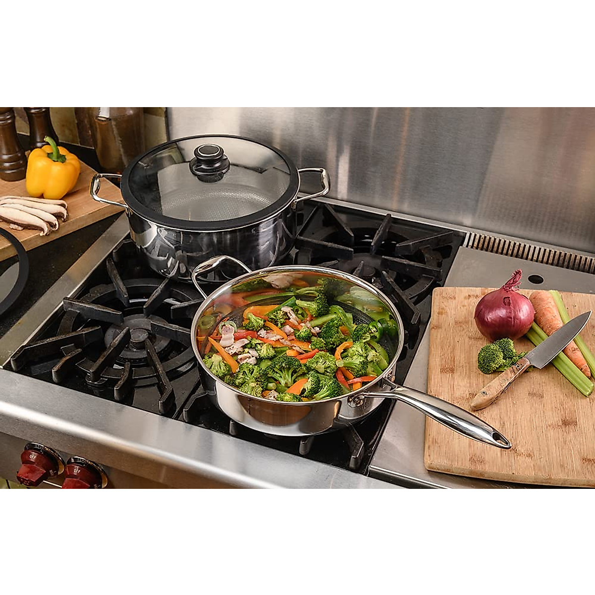 Frieling Black Cube Quick Release Cookware Sauté Pan With Lid - 11-Inch/4.5 Quart - Nonstick Frying Pan - Induction Cookware - Deep Frying Pan with Lid - Skillet with Lid - Induction Pan - Kitchen Pan