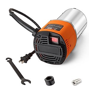 Ptool 3.25HP/15A Router Motor, Soft Start, 6 Variable Speed from 10000 to 21000RPM, 1/2" Collet, 4.2" Diameter, 3-1/4 HP Industrial Router, Model PT-001M