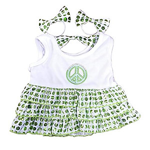 Peace Out Sundress Most 14" - 18" Build-a-Bear and Make Your Own Stuffed Animals