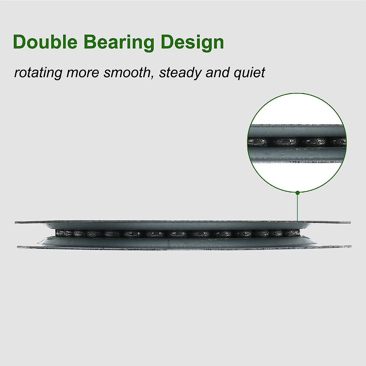 Erfo 16Pack Lazy Susan Turntable Bearings Hardware, 4 Inch Square Swivel Plate, 5/16-Inch Thick Rotating Plate Replacement Parts for DIY Lazy Susan Project Kitchen Storage Rack Serving Trays