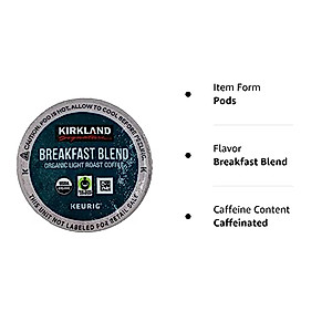 Kirkland Breakfast Blend Single-cup Coffee for Keurig K-cup Brewers, 50 Count