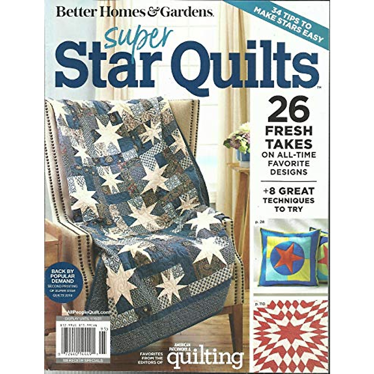 SUPER STAR QUILTS MAGAZINE, ISSUE, 2019 BACK BY POPULAR DEMAND SECOND PRINTING