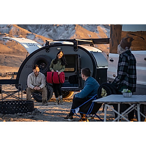 TETON Sports Evergreen Sleeping Bag - Large Cold-Weather Sleeping Bags with -10˚F, 0˚F, 20˚F, 35˚ Fahrenheit options with an L-Zipper - Camping Gear Accessory for Car & Tent Campers, Night/Red, 0F