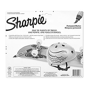Sharpie Permanent Markers, Brush Tip, Assorted, 12 Pack