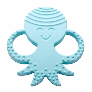 Baby Teething Toys by Sisilia | BPA Free Silicone Teething Toys for Babies | CPSIA Compliant Teething Toys | Octopus (Babyblue)