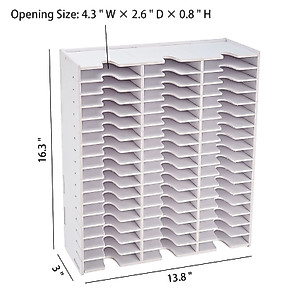 Sanfurney 51-Slot Cassette Tape Storage, Desktop Rack Audio Tape Organizer, Wall-Mounted Cassette Holder