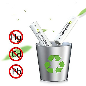 Deleepow Rechargeable AA Batteries Nimh 3300mAh 1.2V Batteries Double A Rechargeable High Capacity 1200 Cycles Pack of 8