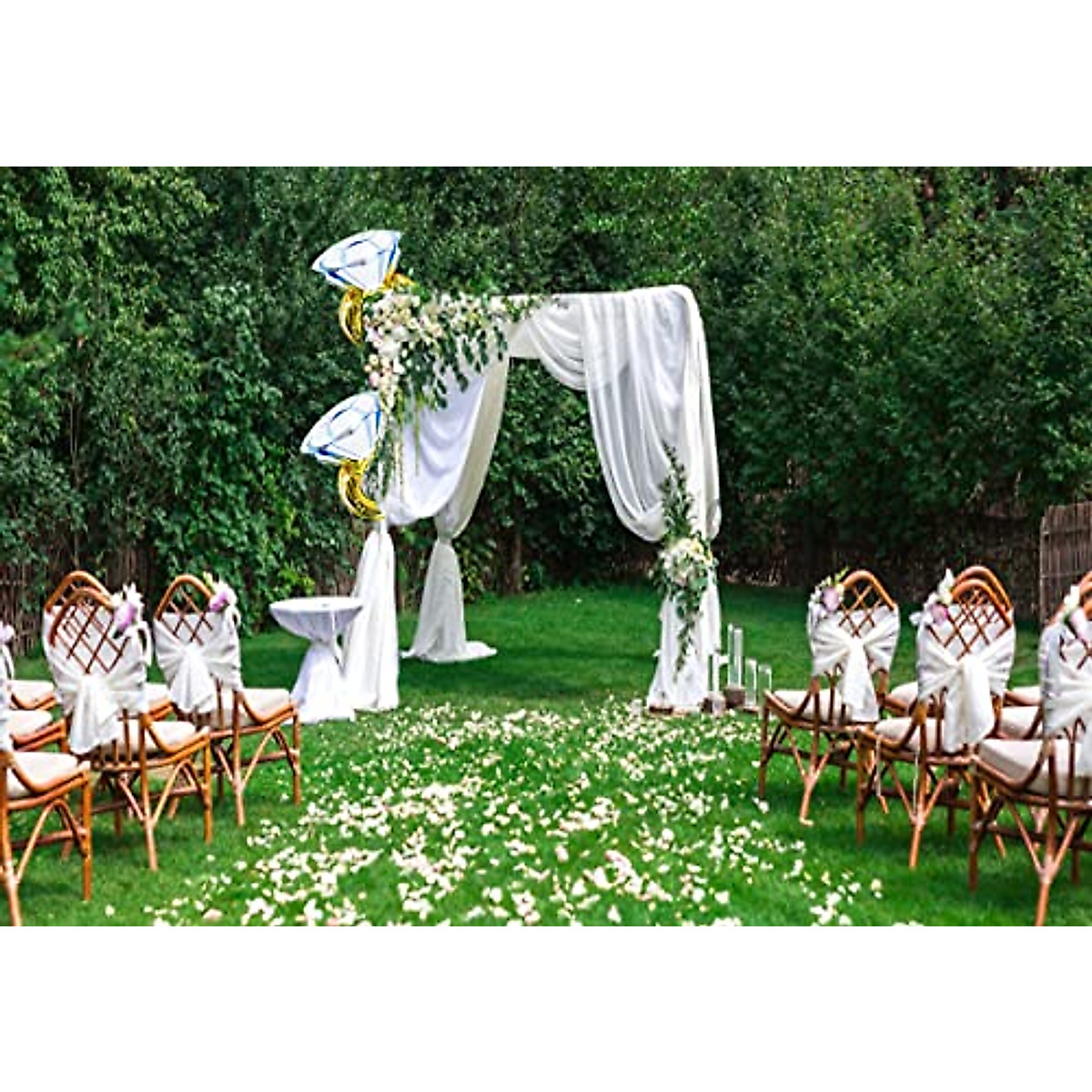 2Pcs Diamond Engagement Mylar Balloons,Marriage Engagement,Wedding Bridal Shower Party Supplies.