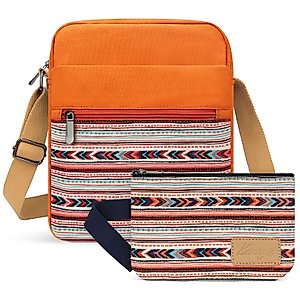 Kemy's Small Canvas Crossbody Bag for Teen Girls, Lightweight Messenger Shoulder Bags Cross Body Purse for Girls and Women