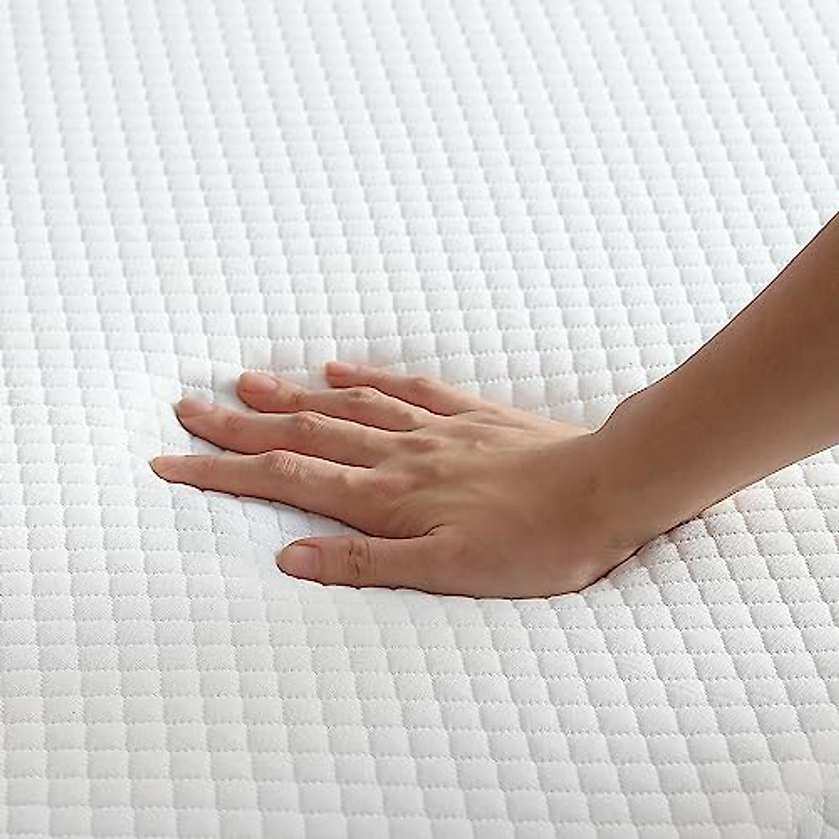 Furinno Tidur Cooling Gel Memory Foam Mattress, 6 Inch, Queen,White