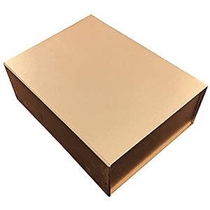 Golden Gift Box With Magnetic Lid