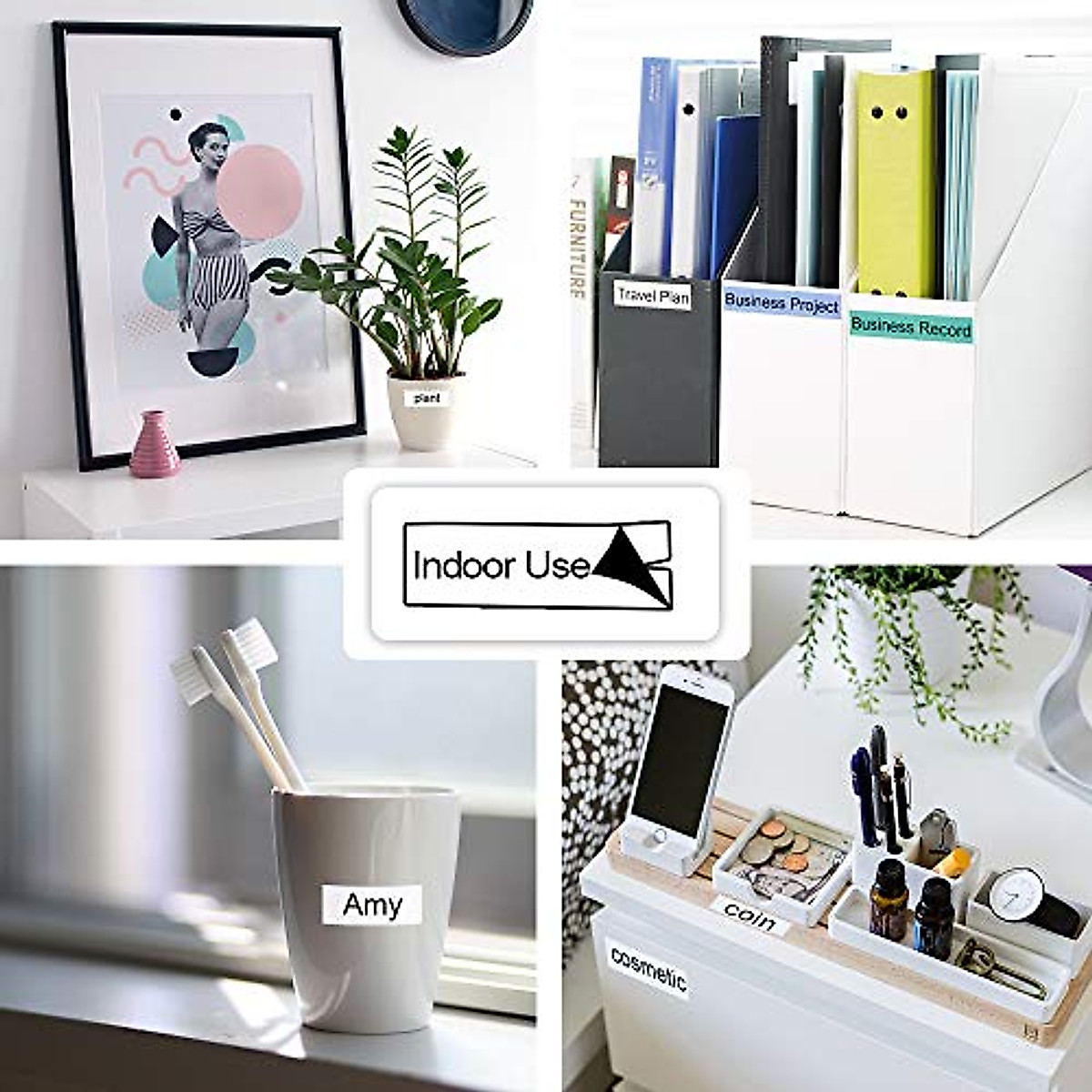 Unistar TZ Tape 12mm 0.47 Laminated White Replacement for Brother Label Maker Tape TZe-231 TZe231, Compatible for Brother Ptouch PT-D210 PT-D400 PT-D600 PT-1280, 26.2 Feet, 5 Pack