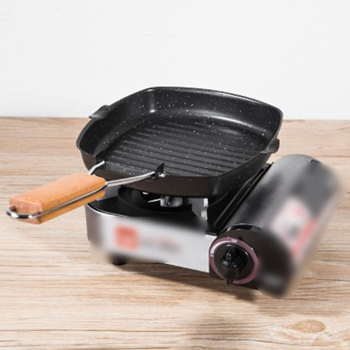 SPICLY Non Stick Frying Pans Frying Pan Non-Stick Folding Pot Phickened Square Grill Plate Kitchen Tools Picnic Grill Household
