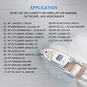 MaySpare 12V Power Trim Solenoid Switch for Mercury Mariner Outboard Motors 35-275 HP 89-846070 89-94318 MerCruiser 89-96158T