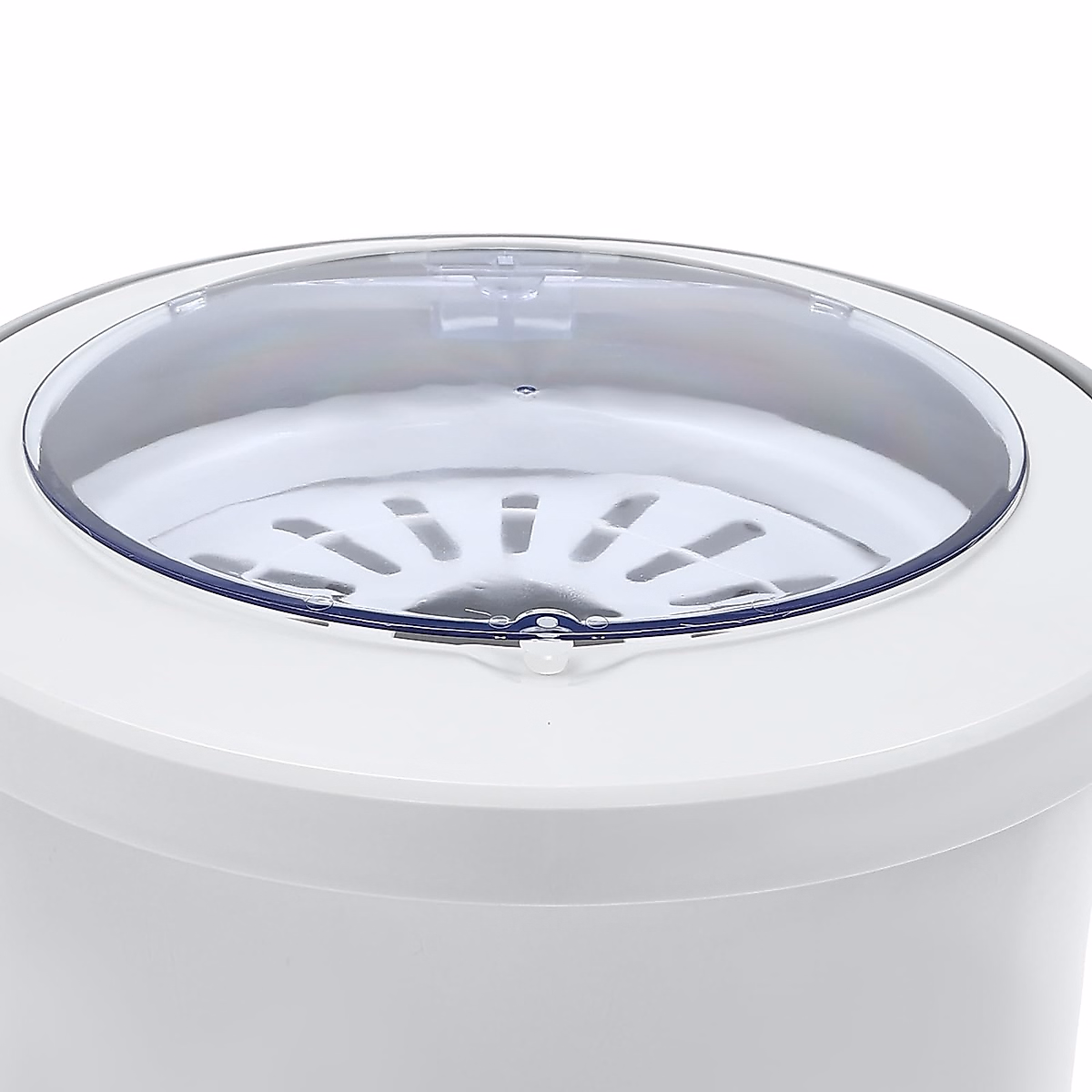 LIAPDG 12L/3.17 Gal Manual Dehydrator, Portable Foot Pedal Washing Machine Lightweight Manual Draw Cord Spin Dryer for Thick Duvet Covers, Bed Sheets in Traveling, Student Residence