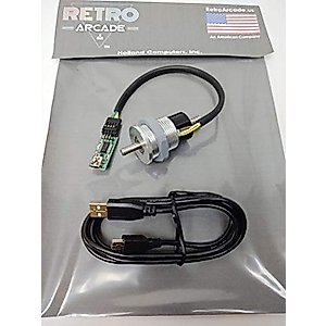 SpinTrack Arcade USB Spinner by RetroArcade.us, Perfect for MAME and Jamma Systems