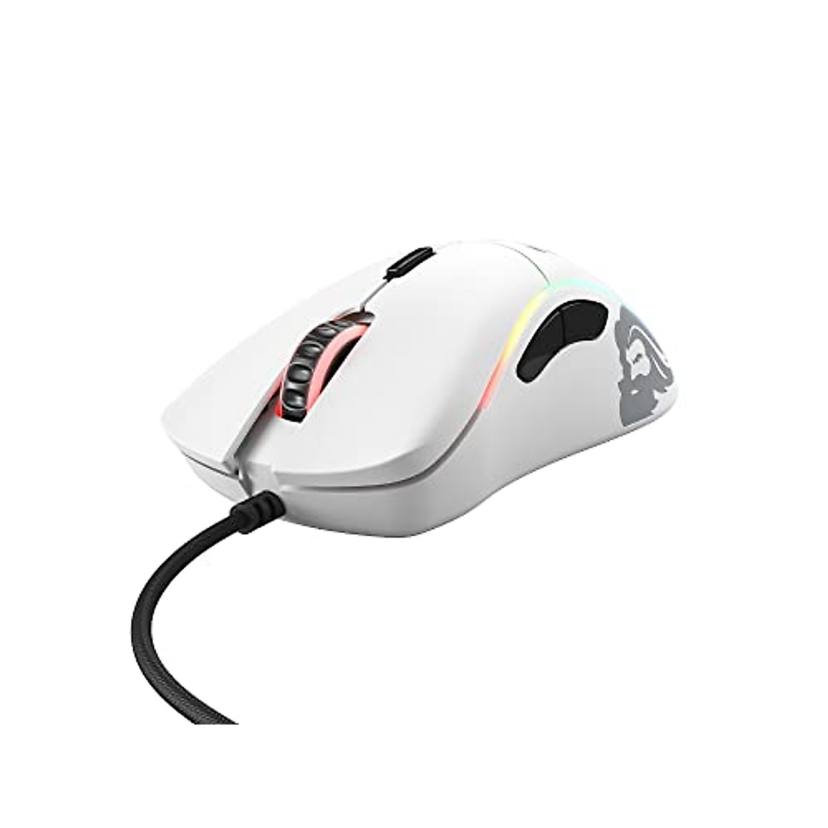 Glorious Gaming Mouse - Glorious Model D Honeycomb Mouse - Superlight RGB PC Mouse - 68 g - Matte White Wired Mouse