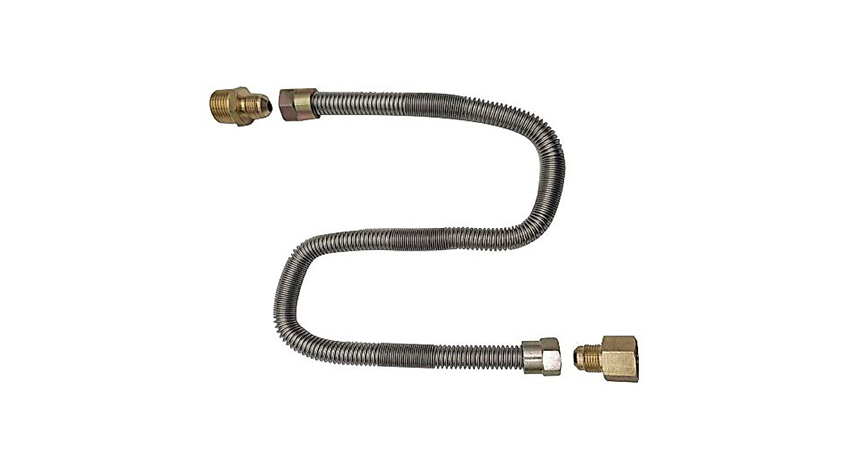 METER STAR Whistle Free Gas Flex Line for Fire Pit