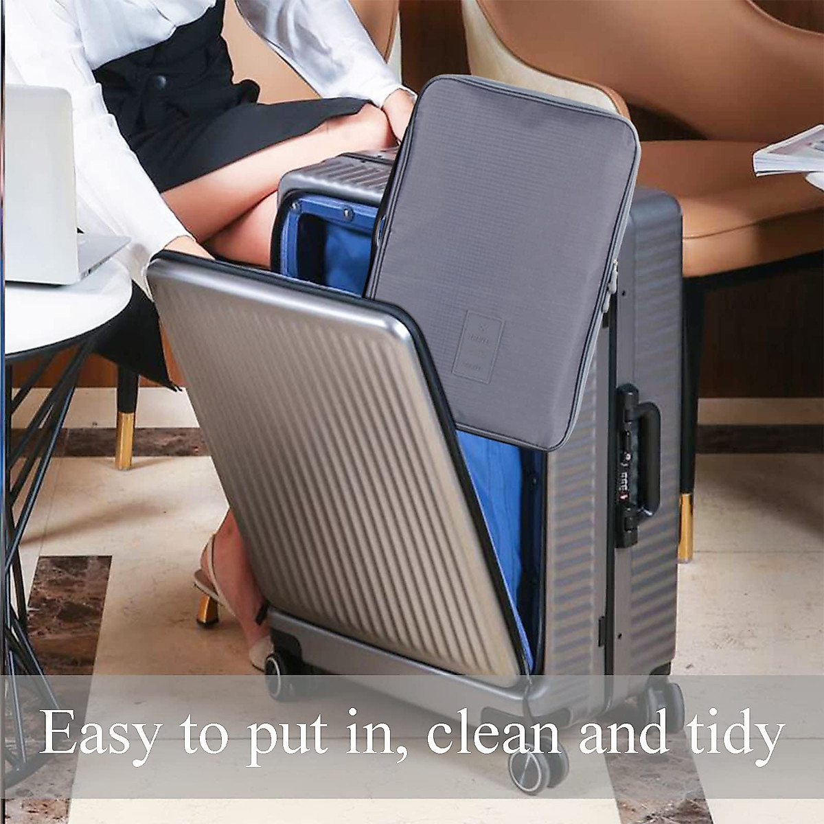 PIPICO T-shirt Anti-Wrinkle Travel Bag For Men, Portable Storage Duffel Bag for Business Business Trip