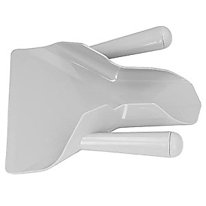 French Fry Scoop,Household Dual Handle French Fries Shovel,High Quality PC Material Popcorn and Nuts Scoop,Candy Bagging Shovel for Home and Commercial(Gray)