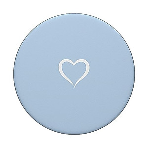 Baby Blue / Pastel Blue Hand Drawn Heart Love Minimalist PopSockets Swappable PopGrip