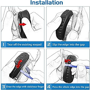 Aiivioll Compatible with Sennheiser Momentum 2.0 Ear Cushions, Isolating Headphone Cushion Memory Foam Replacement Earpads (Black +Black Net)