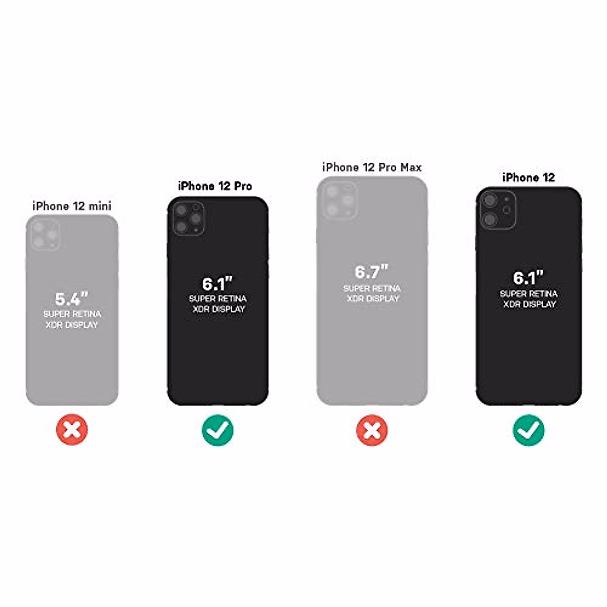 OtterBox for Apple iPhone 12/iPhone 12 Pro, Superior Rugged Protective Case, Defender Series, Black