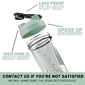 HELIMIX 2.0 Vortex Blender Shaker Bottle Holds upto 28oz | No Blending Ball or Whisk | USA Made | Portable Pre Workout Whey Protein Drink Shaker Cup | Mixes Cocktails Smoothies Shakes | Top Rack Safe