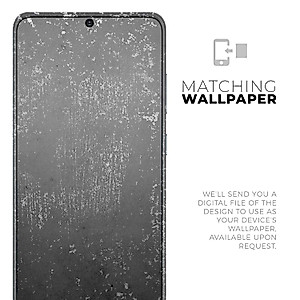 DesignSkinz Distressed Silver Texture v14 Protective Vinyl Decal Wrap Skin Cover Compatible with The Samsung Galaxy S20 (Screen Trim & Back Glass Skin)
