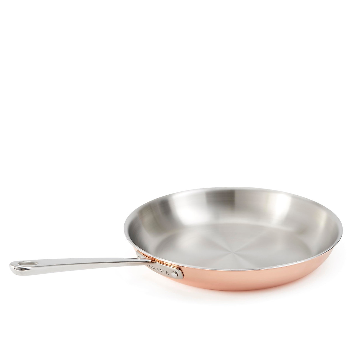 Martha Stewart Martha 12" Stainless Steel Saute Fry Pan - Copper Exterior/Satin Interior