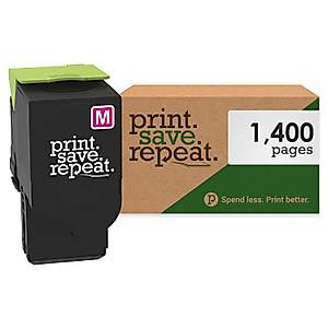 Print.Save.Repeat. Lexmark 78C10M0 Magenta Toner Cartridge for CS421, CS521, CS622, CX421, CX522, CX622, CX625 Laser Printer [1,400 Pages]