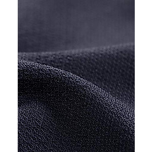 CRZ YOGA Women's Seamless Athletic Long Sleeves Sports Running Shirt Breathable Gym Workout Top Black-Slim Fit Small