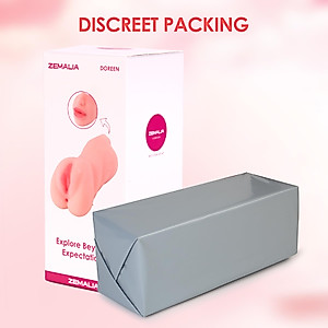 ZEMALIA 3 in 1 Male Masturbator Adult Sex Toys with Realistic Textured, Men's Pocket Stroker Toy for Adult Men Masturbation