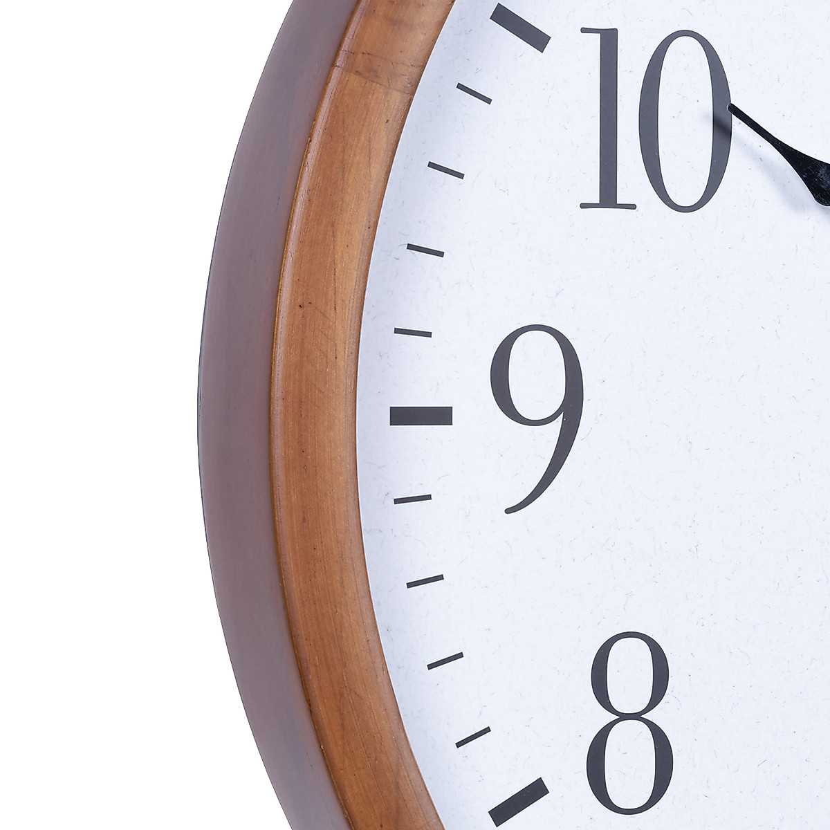 La Crosse Technology 404-50447-INT 12.8" Atomic Walnut Analog Wall Clock