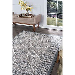 Universal Rugs Oxnard Area Rug, 4' x 5', Gray