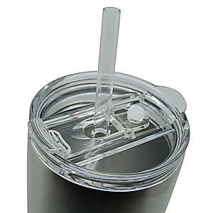 Reduce Tumbler Lid for 16 and 24 oz Drink Tumblers/Mugs - BPA Free, Dishwasher Safe, Impact Resistant - Replace Broken, Damaged or Lost Reduce Cold 1 Lids - Clear